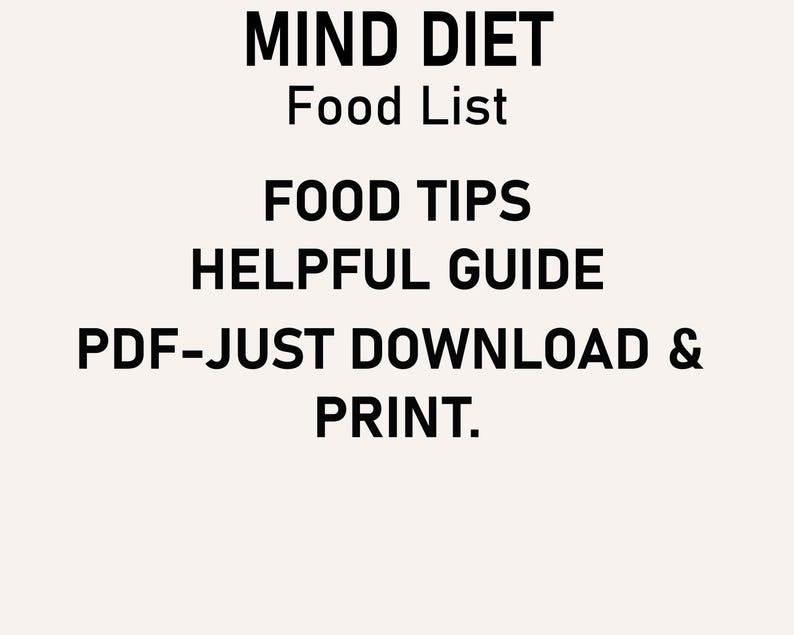 Mind Diet Food List, Decide What Foods to Eat, Boost Brain Health ...