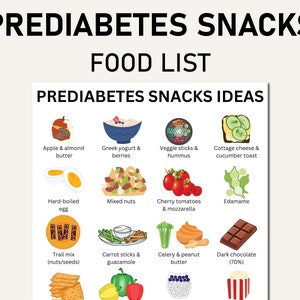 Prediabetes Snack Ideas, PDF for Low Sugar, Snacks to Eat for ...