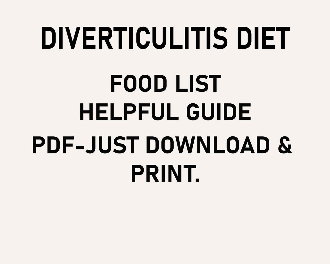 Diverticulitis Diet Plan, Diverticulitis Diet PDF, Diverticulitis Diet Food Chart, Download and ...