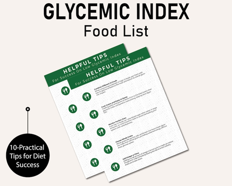 Glycemic Index List for Diabetic, Glycemic Index Foods List At-a-glance ...