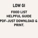 Low GI Food List, Glycemic Index Food Guide, Food Low GI Diet, High ...