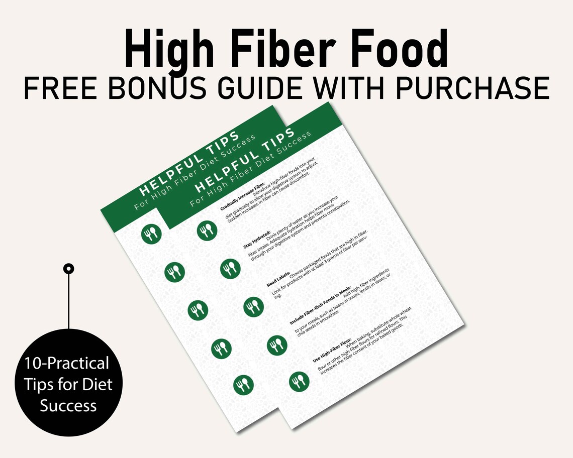 High Fiber Food List, High Fiber Food Guide, High Fiber Food Chart Food ...