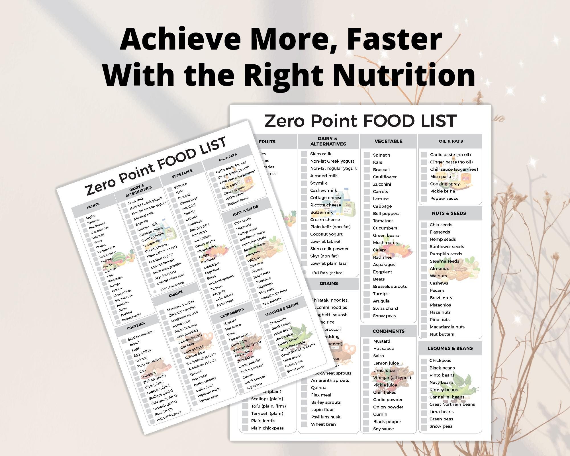 Zero Smart Points Food List, Zero Point Weight Watchers Food List ...