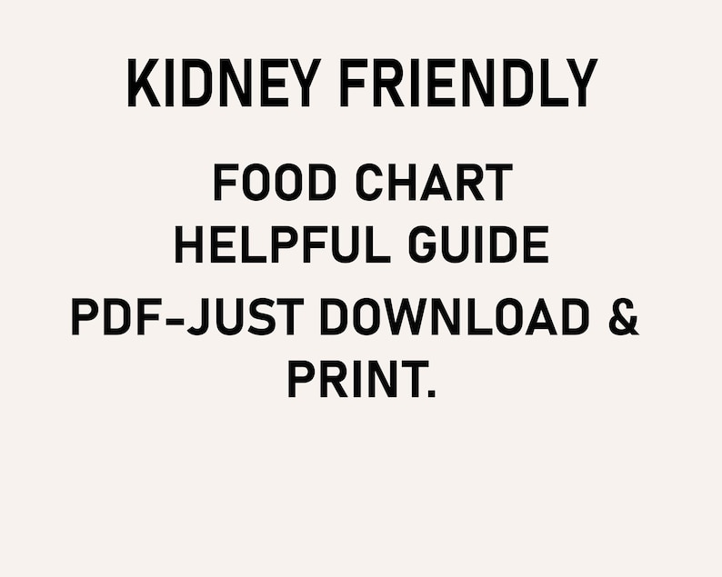 Kidney Friendly Food Guide, Patient Education, Nutrition, Which Foods ...