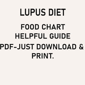 Lupus Food List, PDF Food Chart That Helps You Find Foods to Eat, Lupus ...