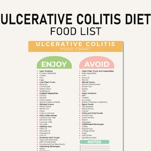 Ulcerative Colitis Diet Plan, Ulcerative Colitis Food List Make Dietary ...