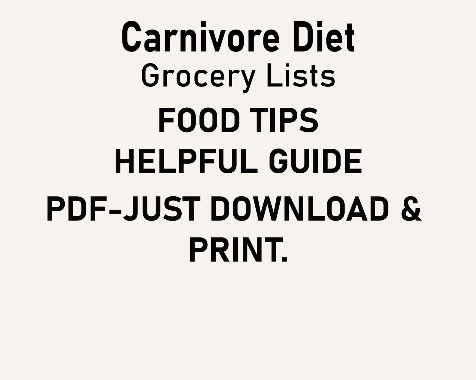 Carnivore Diet Food List, Meat Only Diet for Weight Loss, High Protein ...
