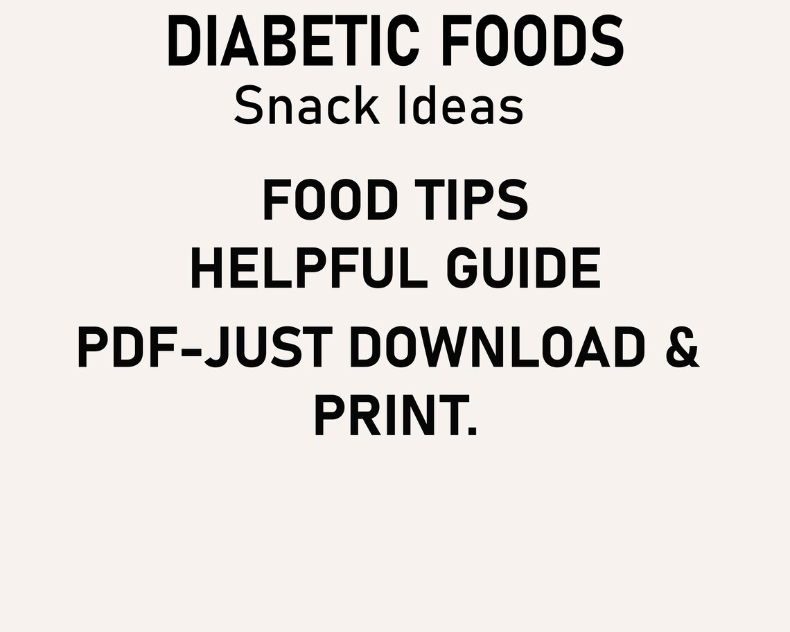 Diabetic Food Snacks Ideas, Diabetic Meal Plan, Pre Diabetes Diet ...