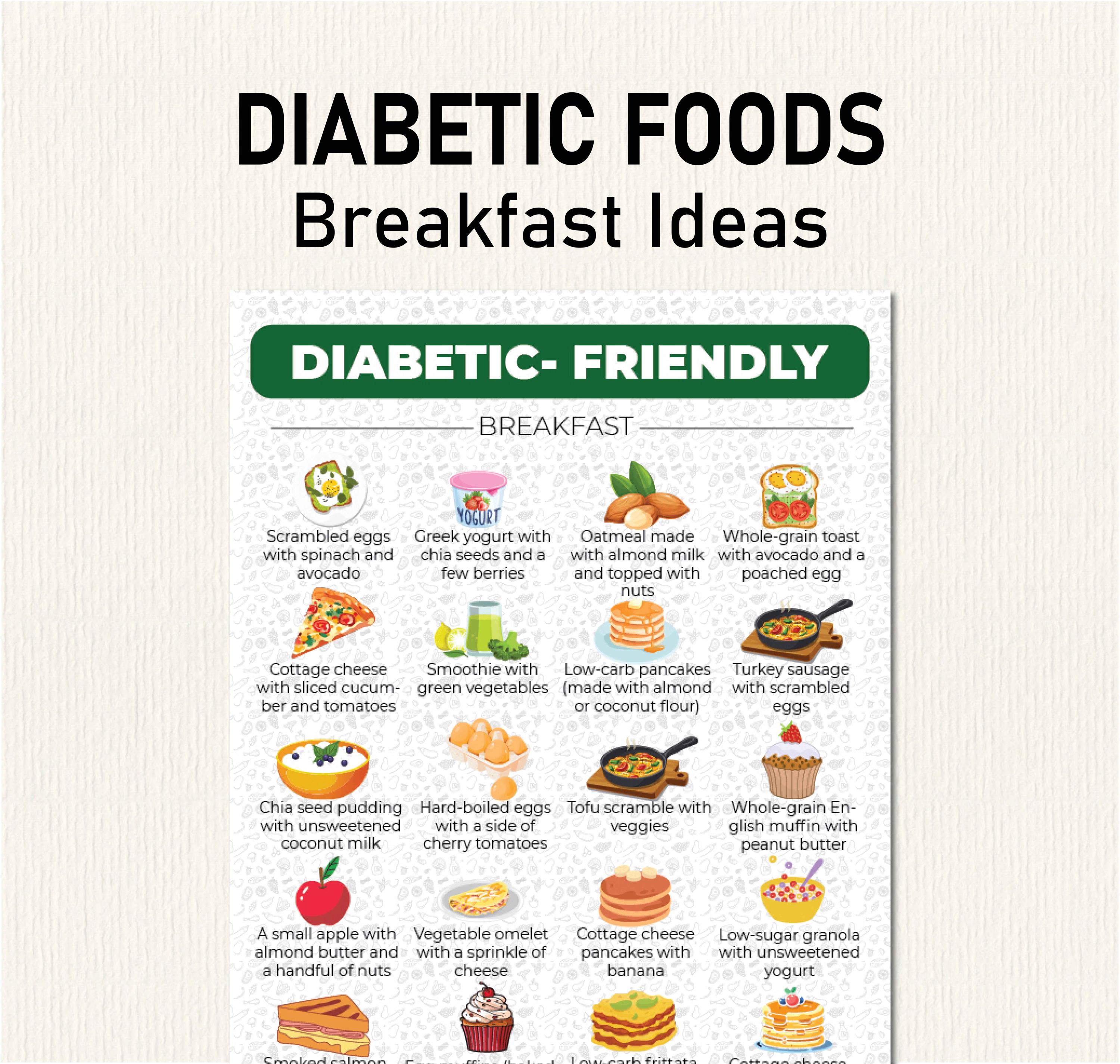 Diabetic Food Breakfast Ideas, Diabetic Meal Plan, Pre Diabetes Diet ...