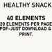 Healthy Snack Ideas, Snack Recipes - PDF to Download and Print - A List ...