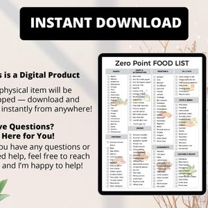 Zero Smart Points Food List, Zero Point Weight Watchers Food List ...
