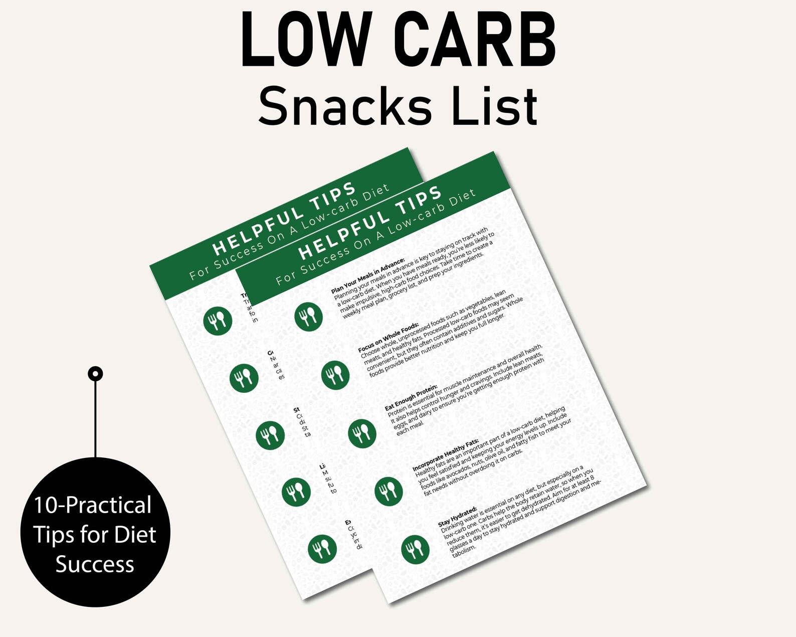 Low Carb Snack List, Low Carb Food List Printable Keto, Low Carb Food ...