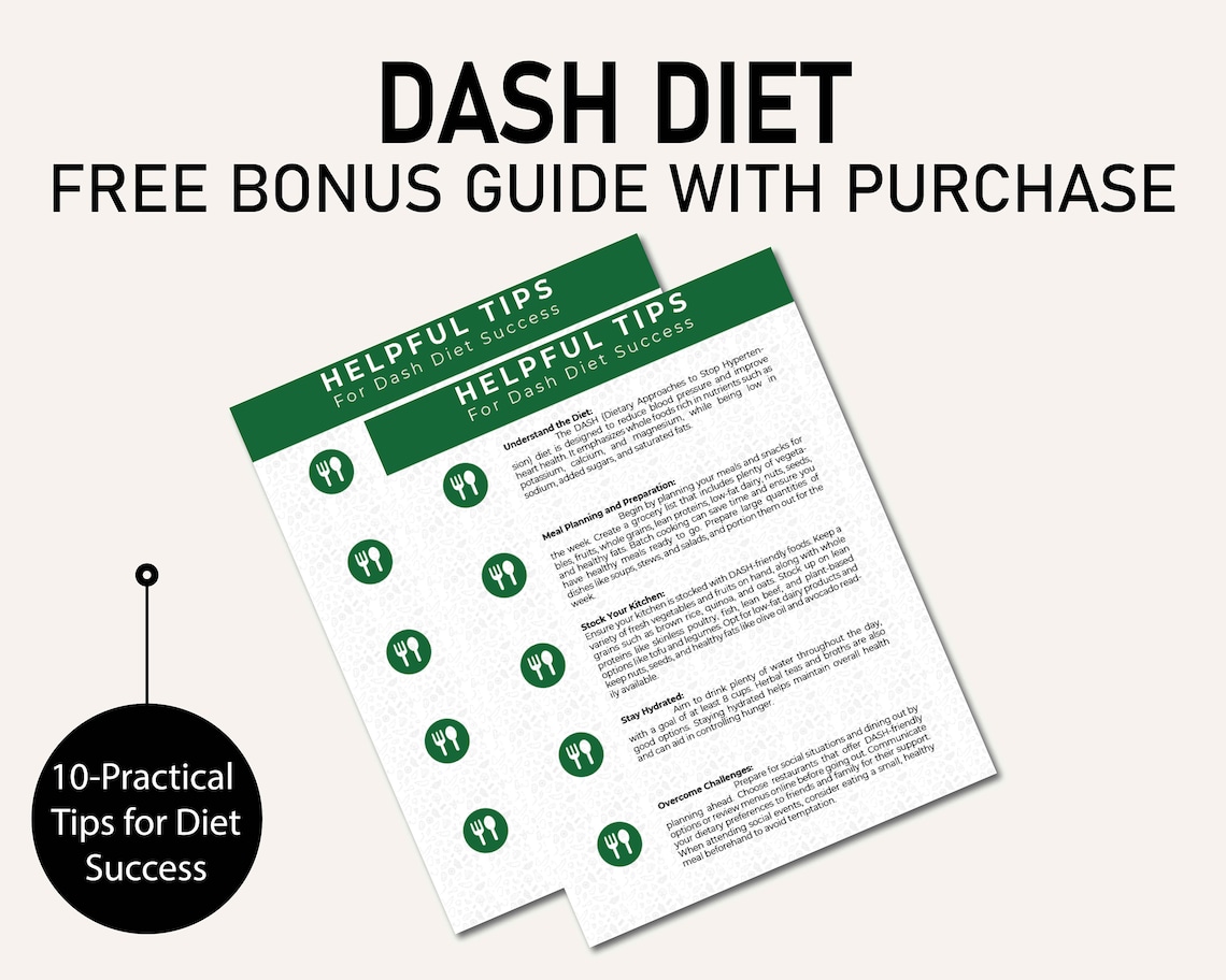 Dash Diet Food List, Food Plan - Download to Help You Shop, Printable ...