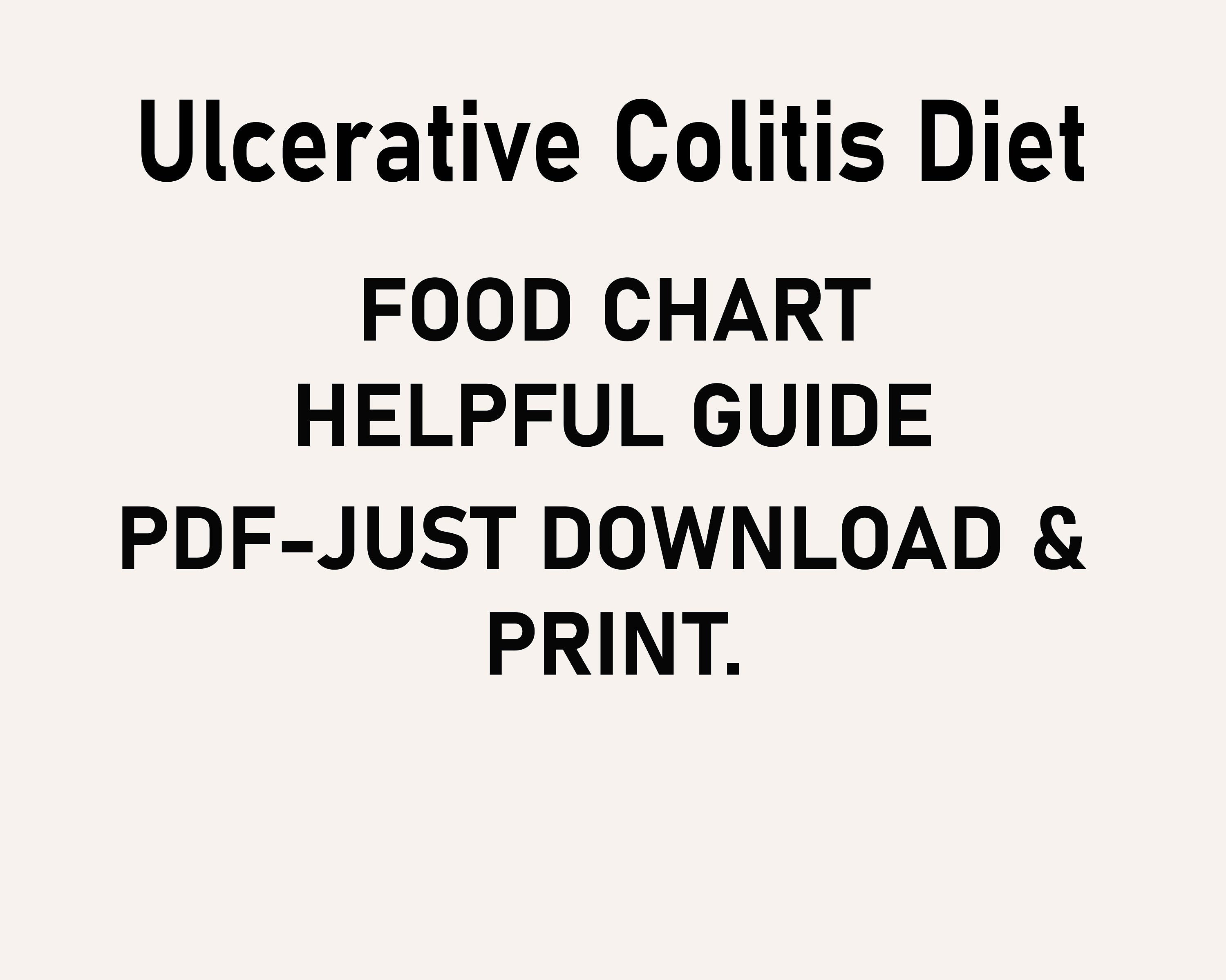 Ulcerative Colitis Diet Plan, Ulcerative Colitis Food List - Make ...