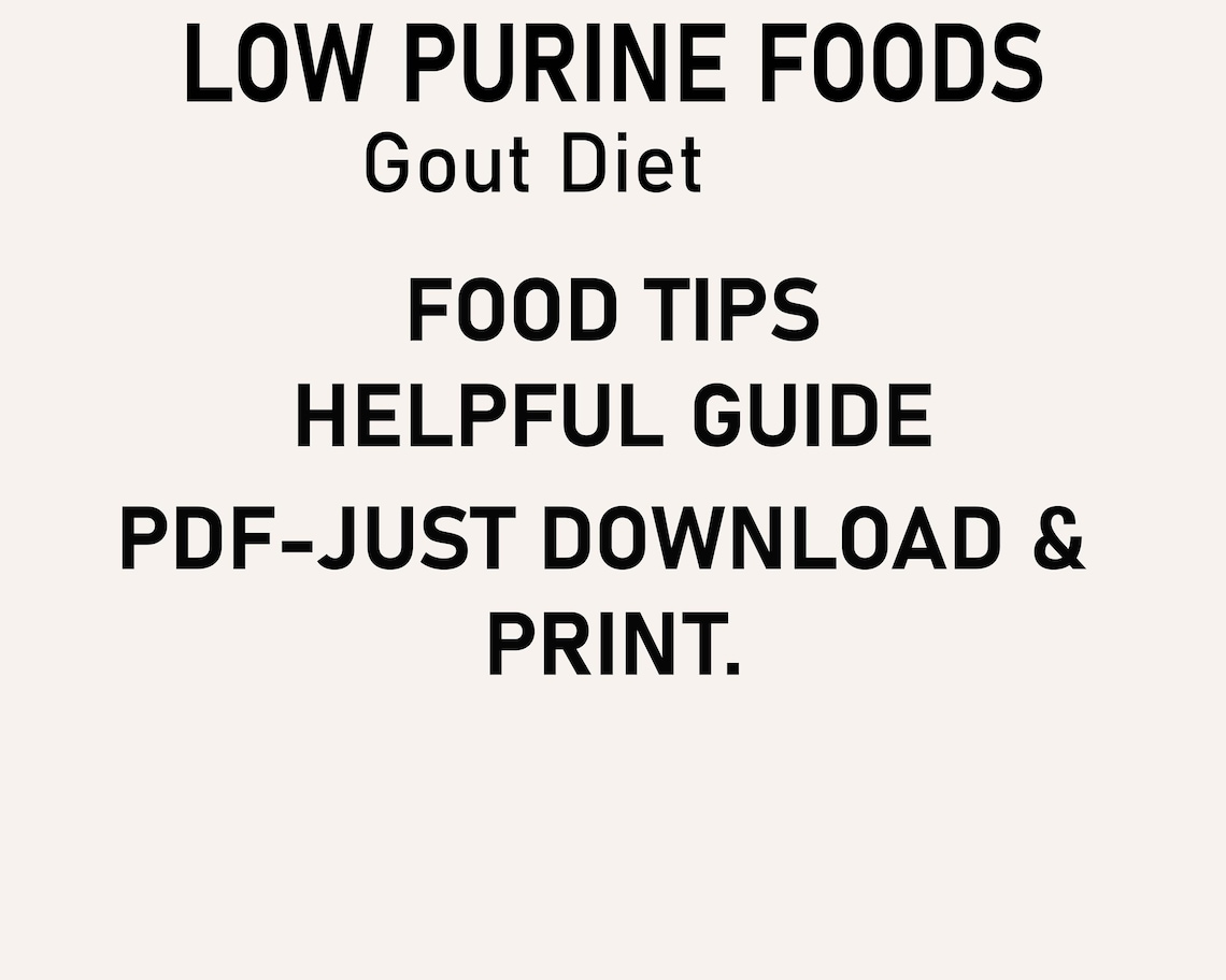 Low Purine Foods, Low Purines Food List for Joint Pain Relief ...