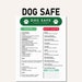 Dog Food Guide, Printable Safe Dog Food Dogs to Eat, Dog Dietary Chart ...