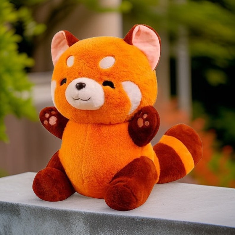 Red Raccoon Plush Toy, Adorable, Red Panda, Children's Gift Idea,cute ...