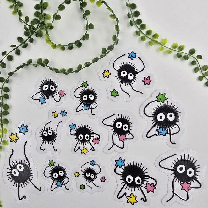 Soot Sprite UV Sticker - Spirited Away - Etsy