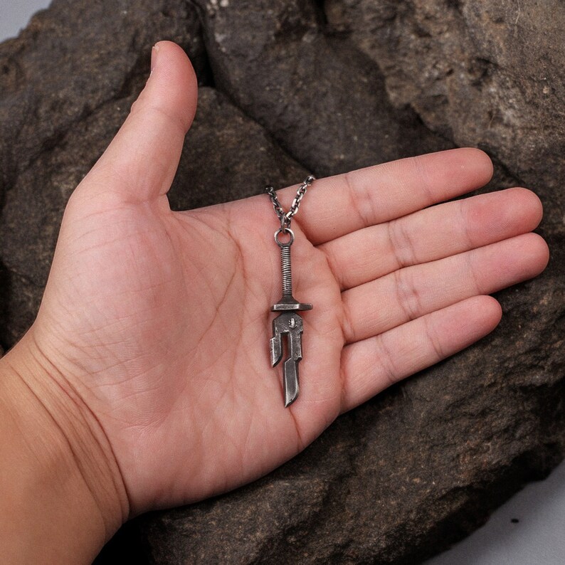 Inverted Spear of Heaven Necklace JJK Inspired Jewelry Toji Fushiguro ...