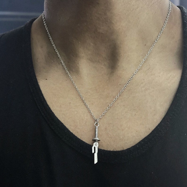 Inverted Spear of Heaven Necklace JJK Inspired Jewelry Toji Fushiguro ...