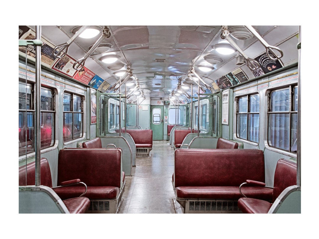 TTC Subway Car Interior Toronto Wall Art, Photograph, Canvas Print ...