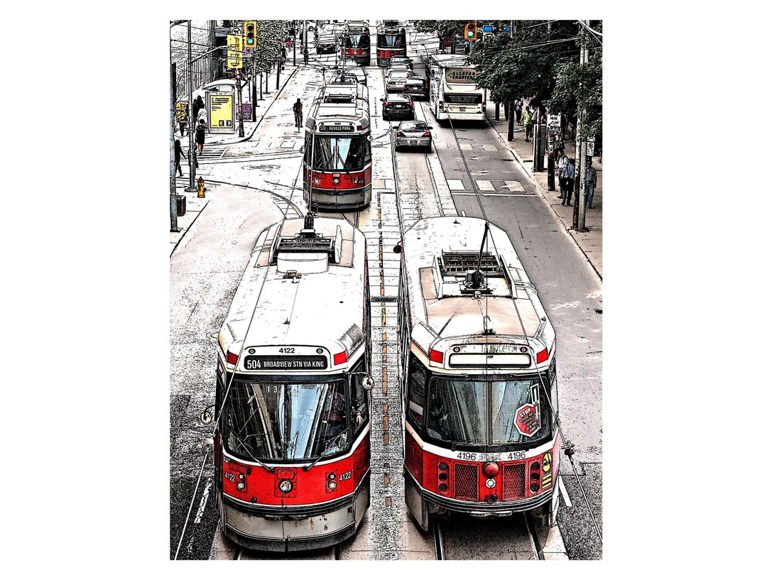 Streetcar Overpass - Toronto Wall Art Photograph Canvas Print Framed ...