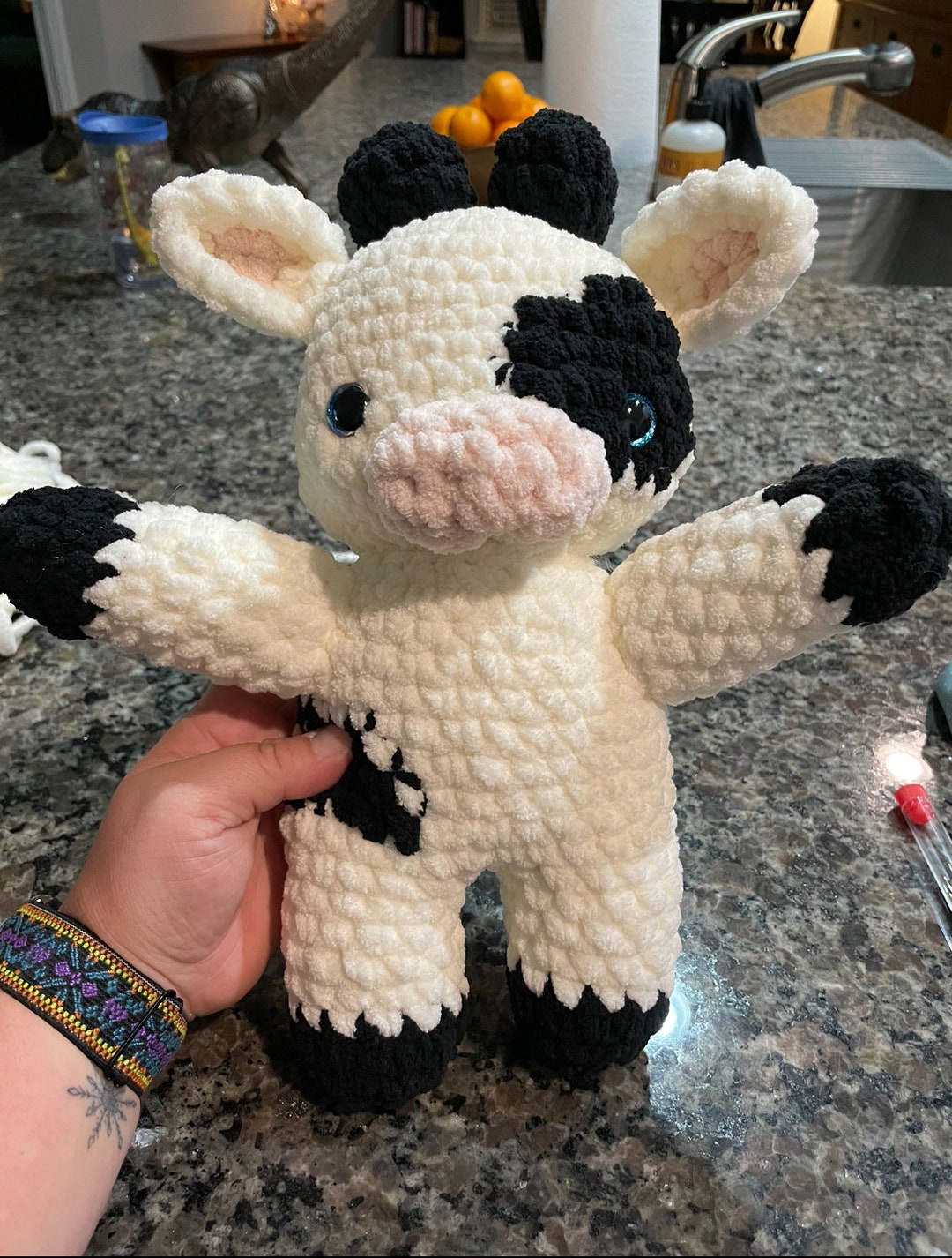 Crochet Cow Stuffy - Etsy