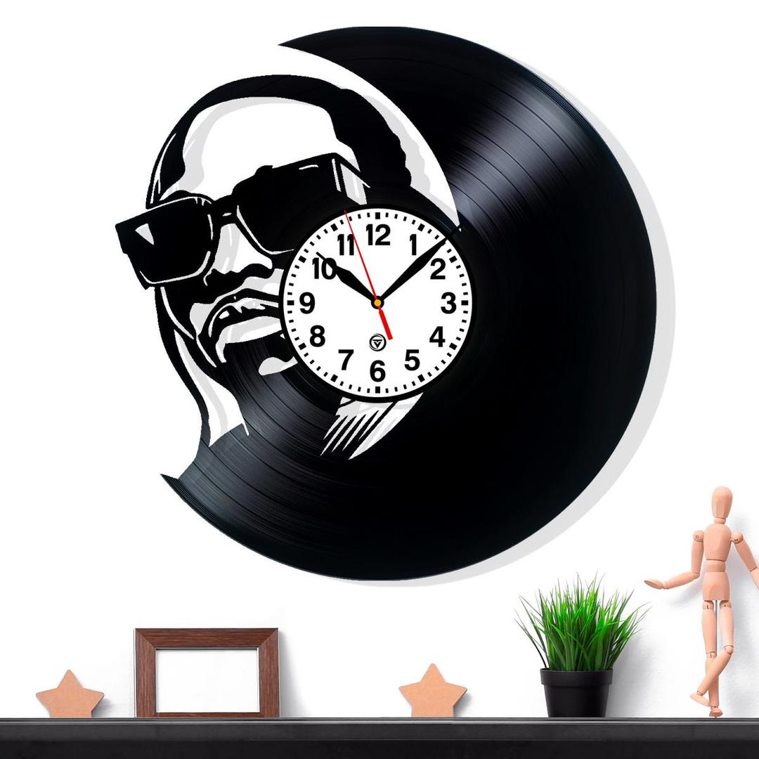 Vinyl Record Wall Clock · Modern Drill Rap Inspired Design · Handmade ...