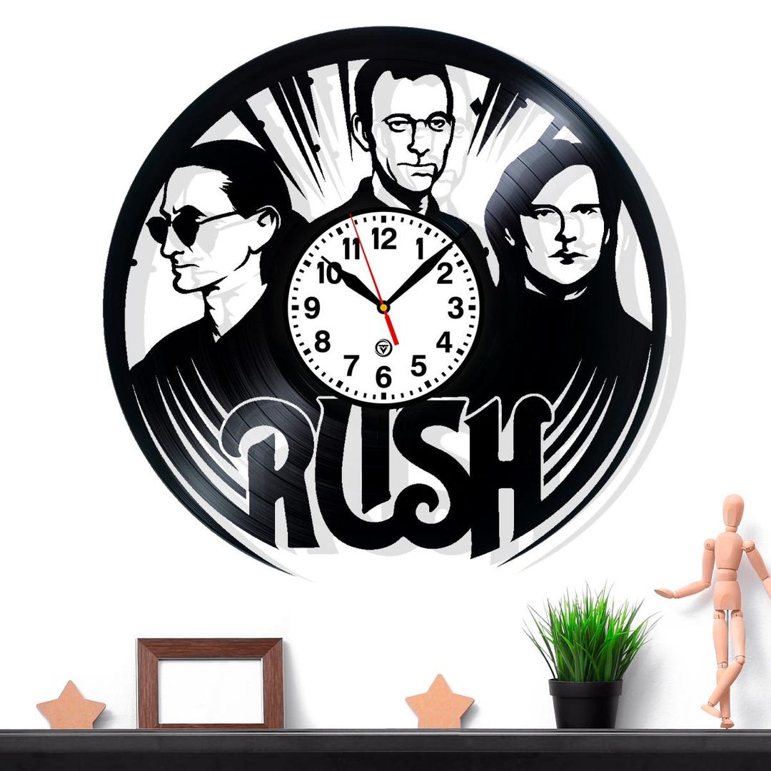 Progressive Rock Wall Clock · Epic Band Inspired Design · Handmade ...