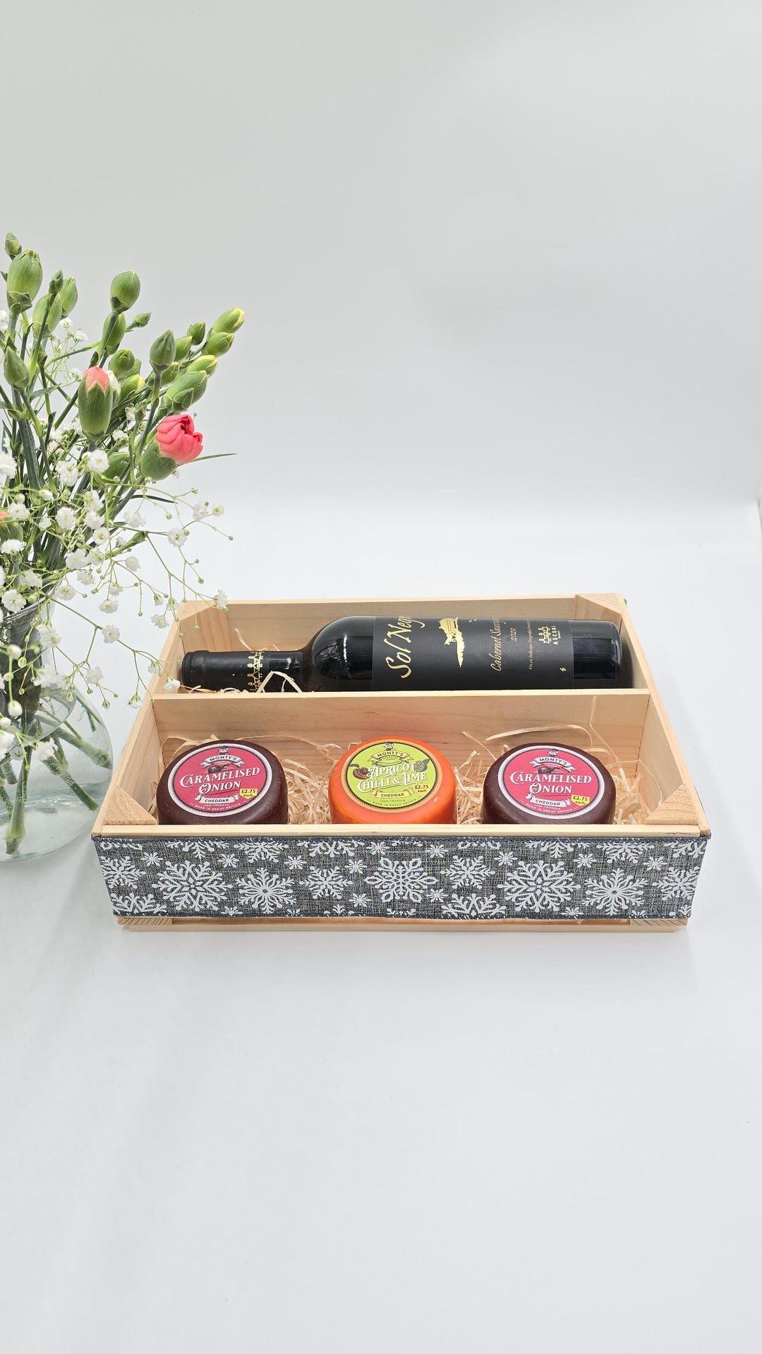 Christmas Gift Hamper, Empty Wine Box, Make Your Own Hamper Kit, Gift ...