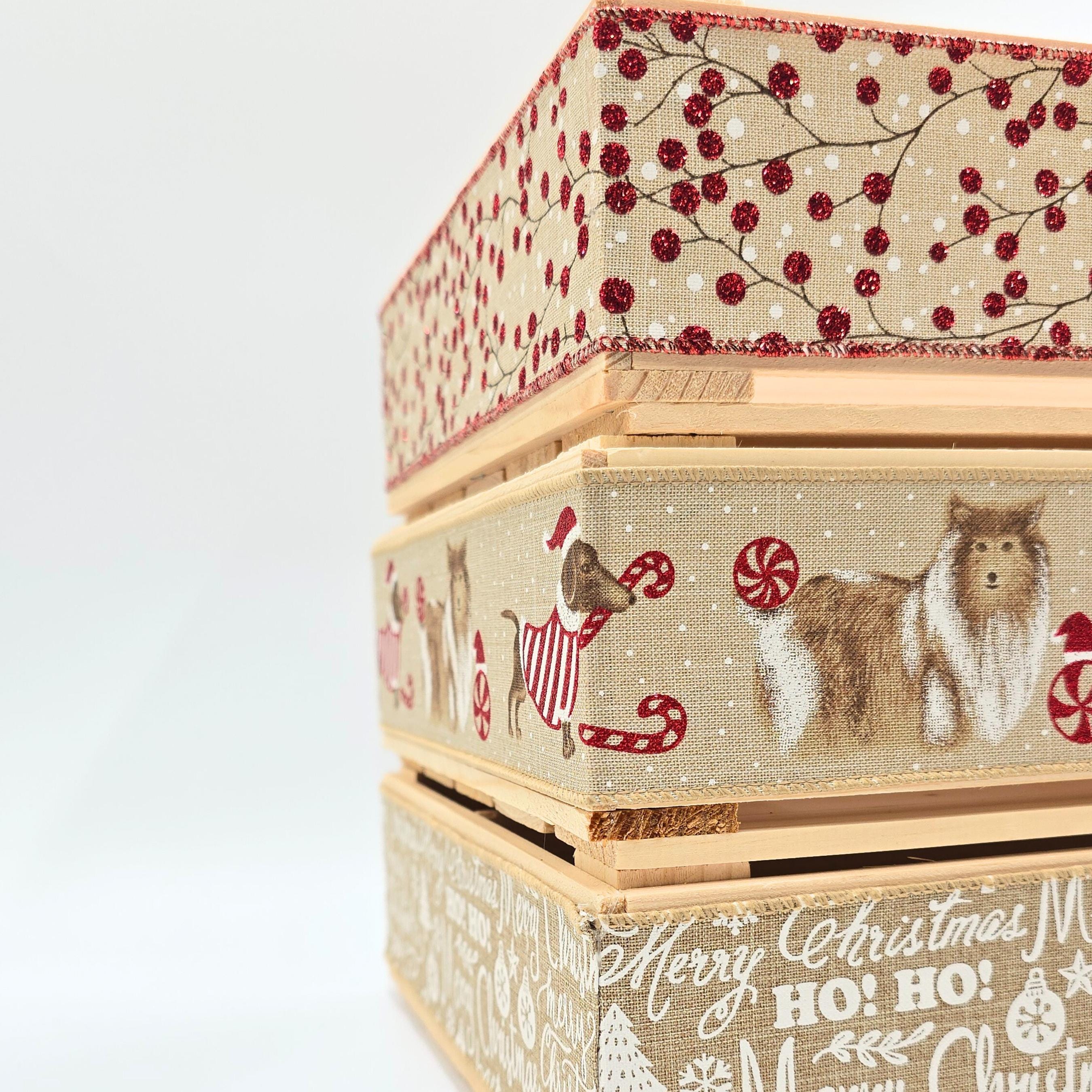 Empty Christmas Gift Hamper, Empty Wine Box, Make Your Own Hamper Kit ...