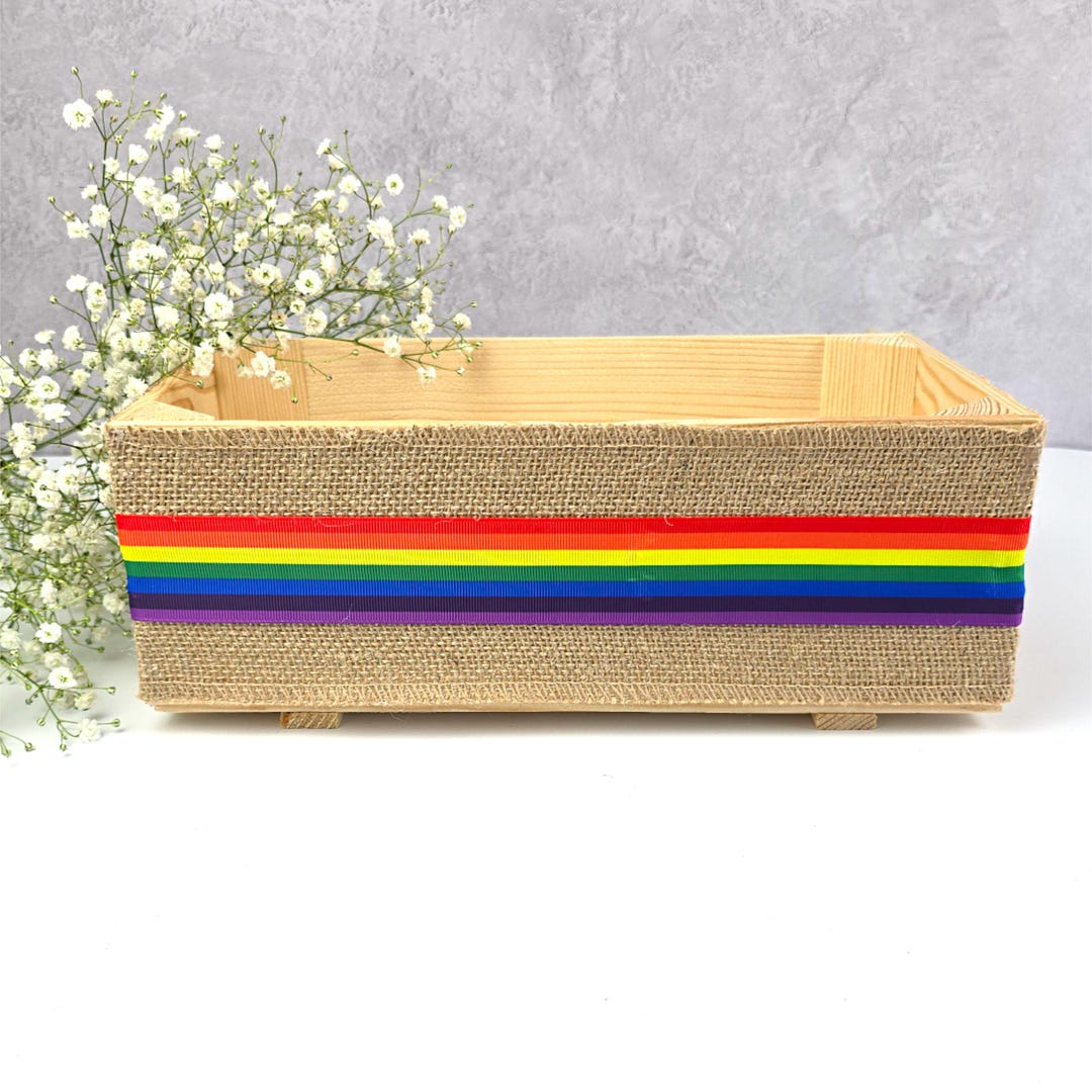 Rainbow Gift Basket, Make Your Own Hamper Kit, Gift Box Basket, DIY Kit ...