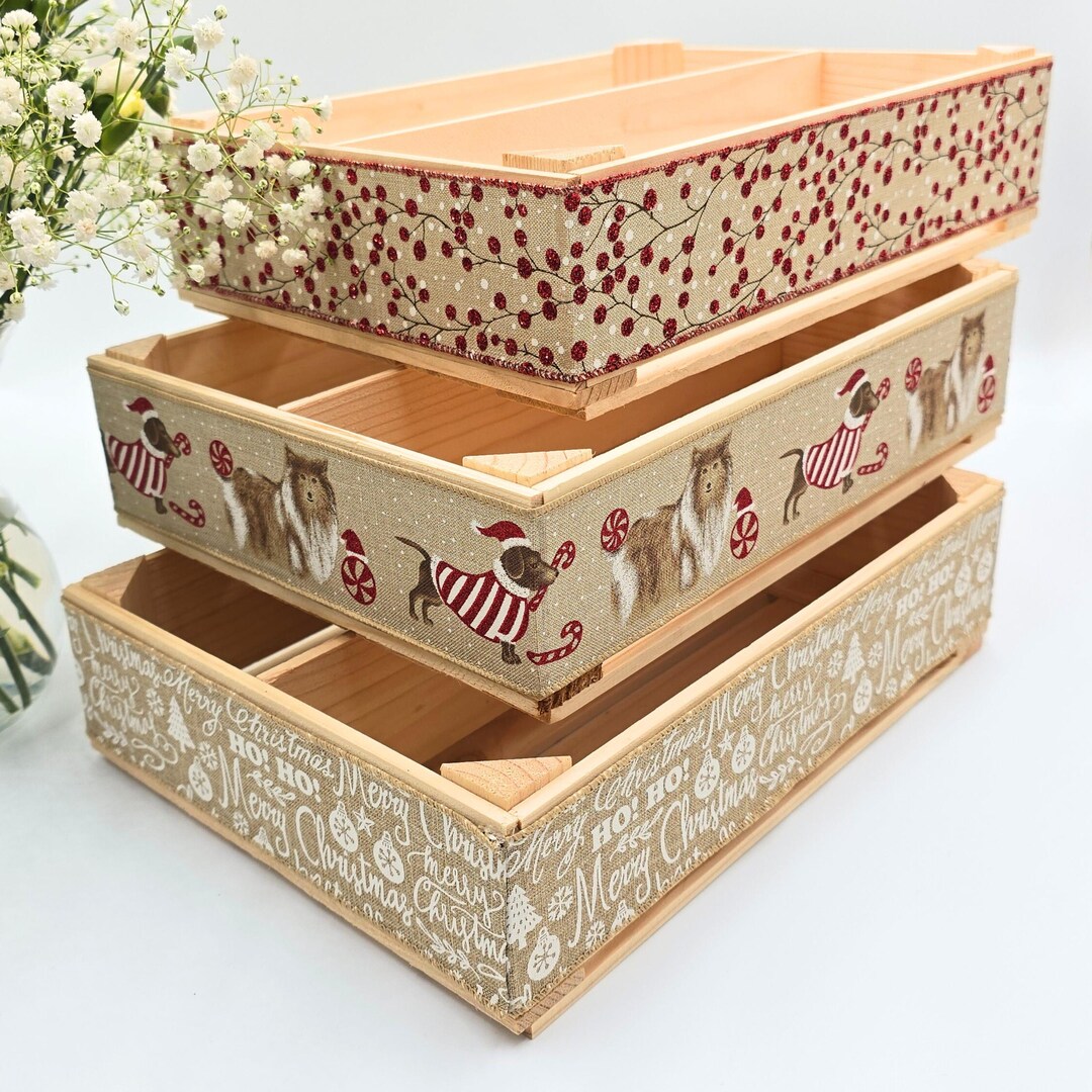 Empty Christmas Gift Hamper, Empty Wine Box, Make Your Own Hamper Kit ...