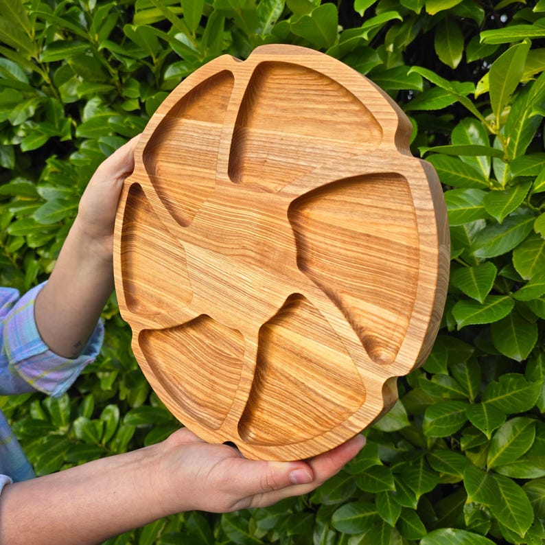 Personalised Flower Charcuterie Board: Wooden Serving Platter, Picky ...