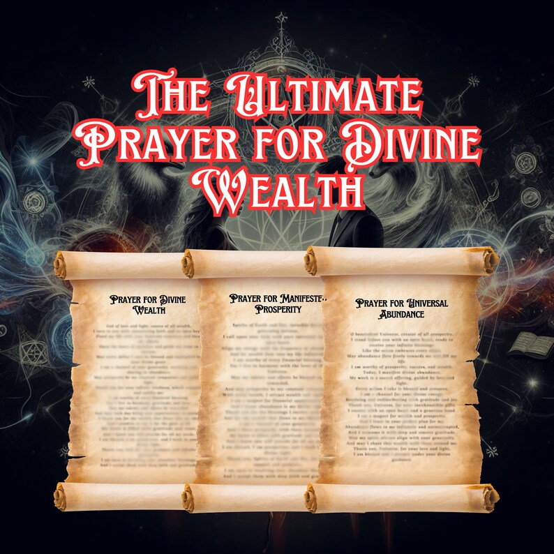 The Ultimate Prayer for Divine Wealth - Etsy
