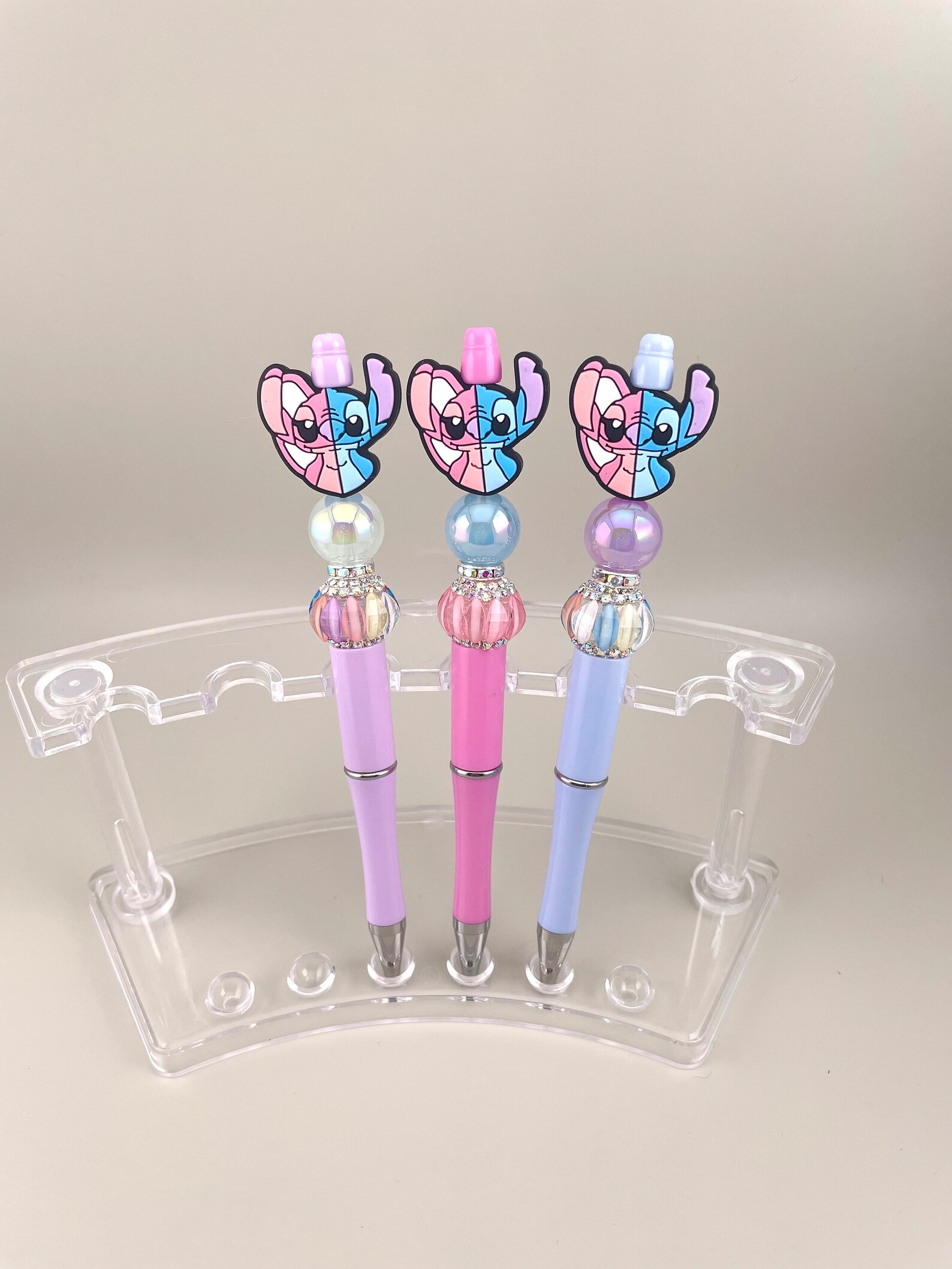 Character Pens Blue Alien Inspired Pen Focal Pens Custom Pens Stitch ...