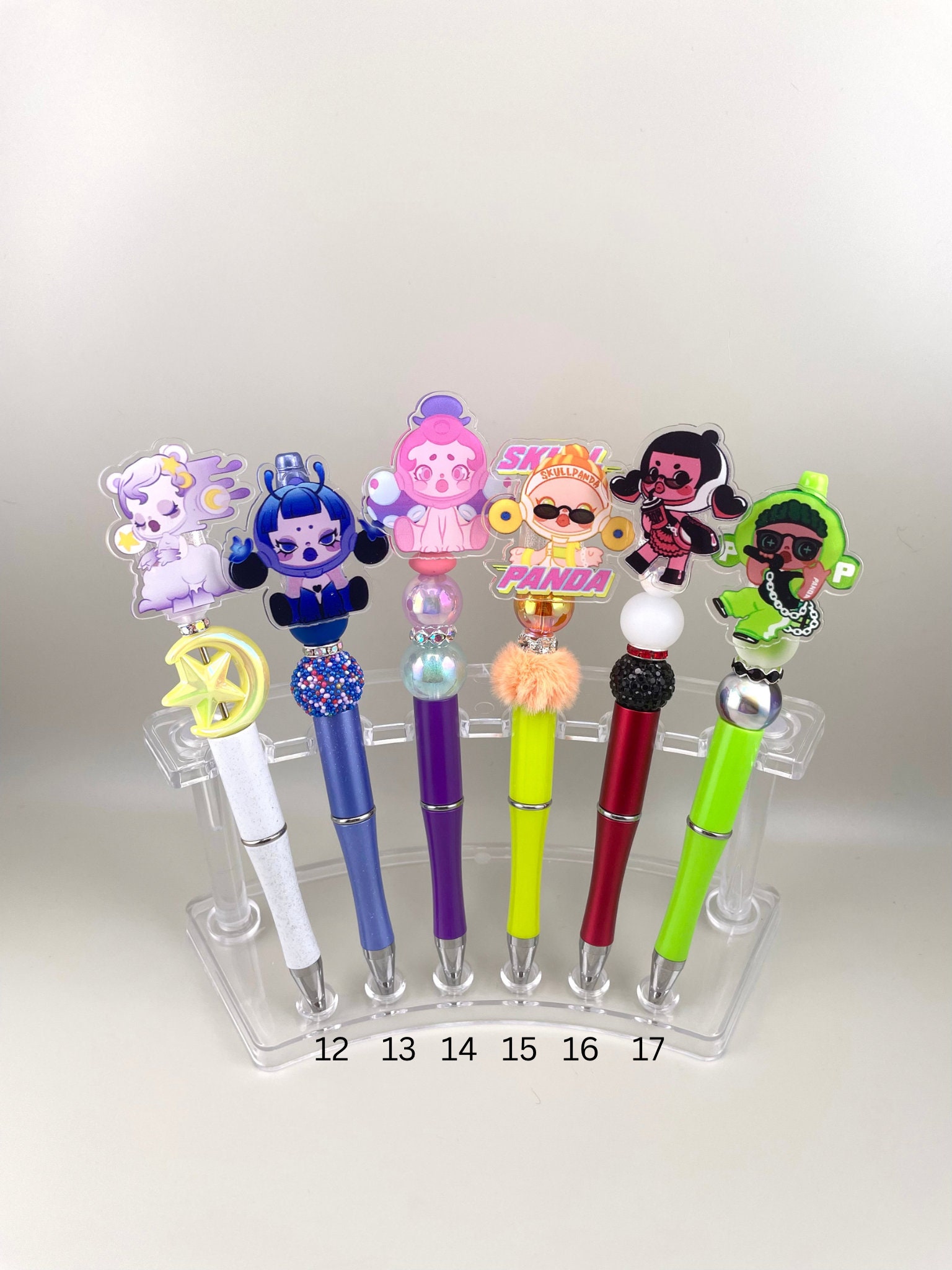 Skull Panda Pen Acrylic Pen Delatreasures Anime Pen Anime Focal Pens SP ...