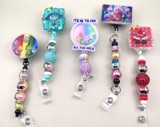 Badge Reels | Emotions | Nurse Badge Reel | Inside Out | Teacher ID ...