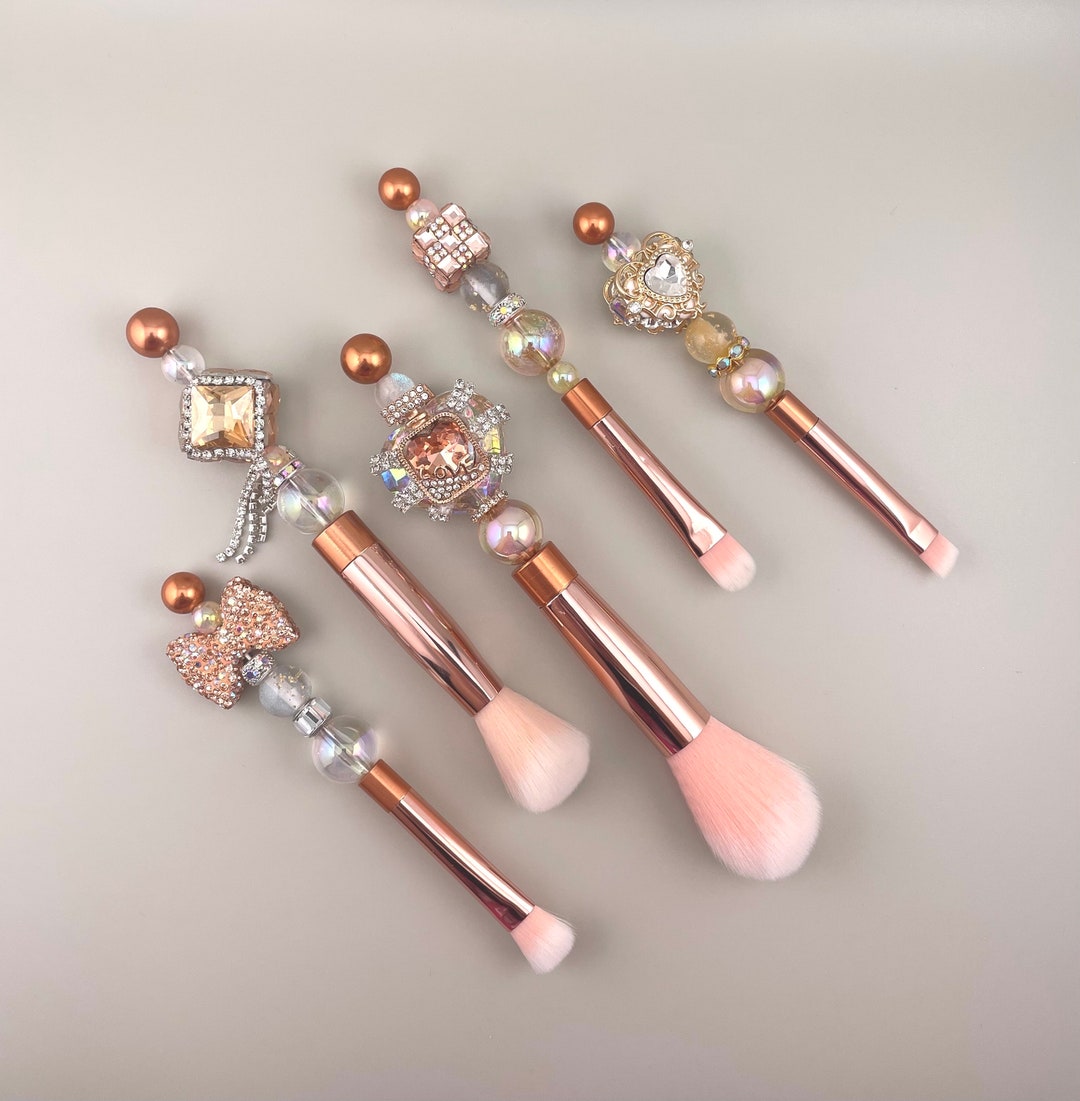 Rose Gold Makeup Brush Set - Etsy