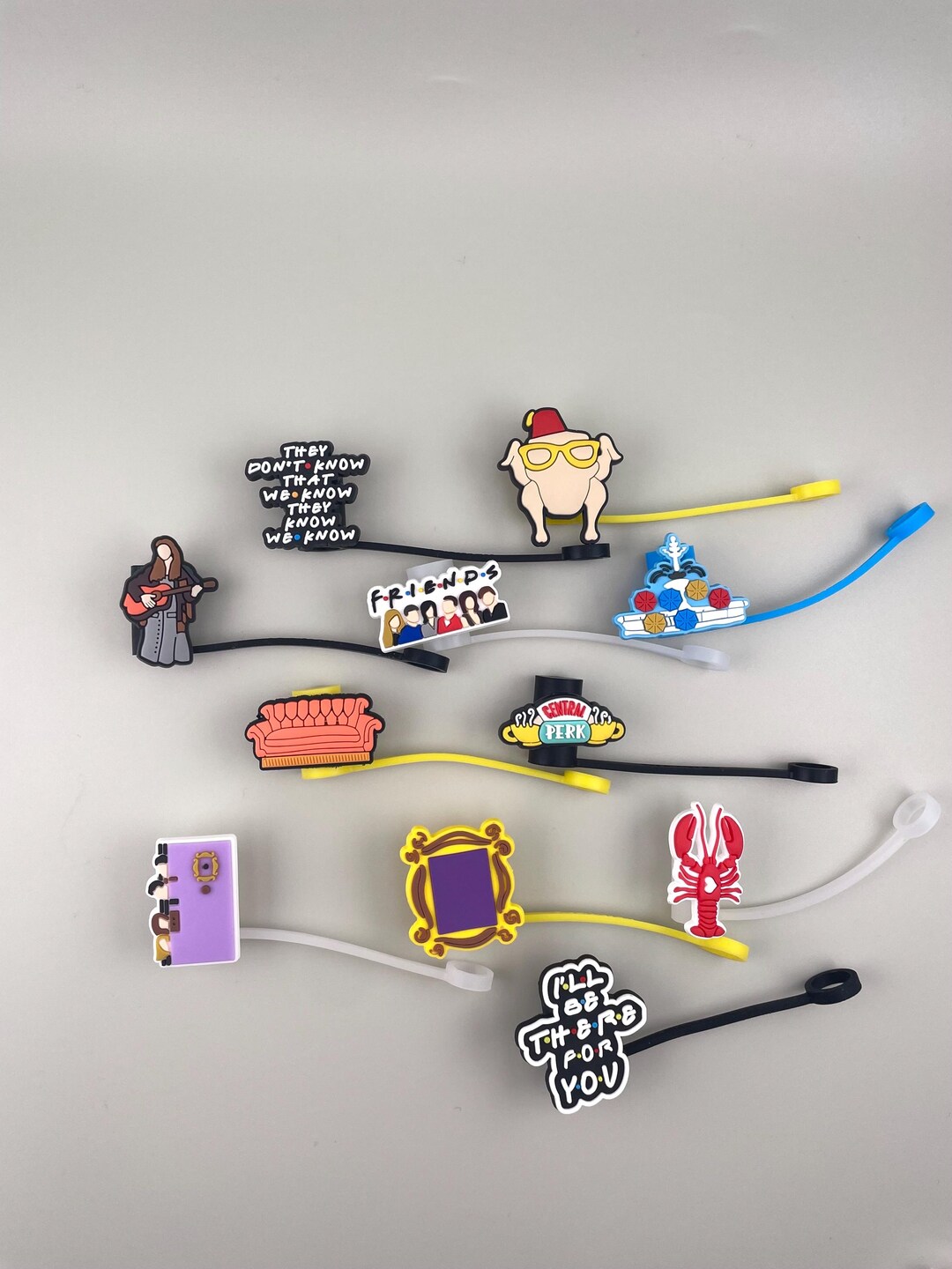 Coffee Shop Inspired Straw Toppers | Friends Straw Toppers - Etsy