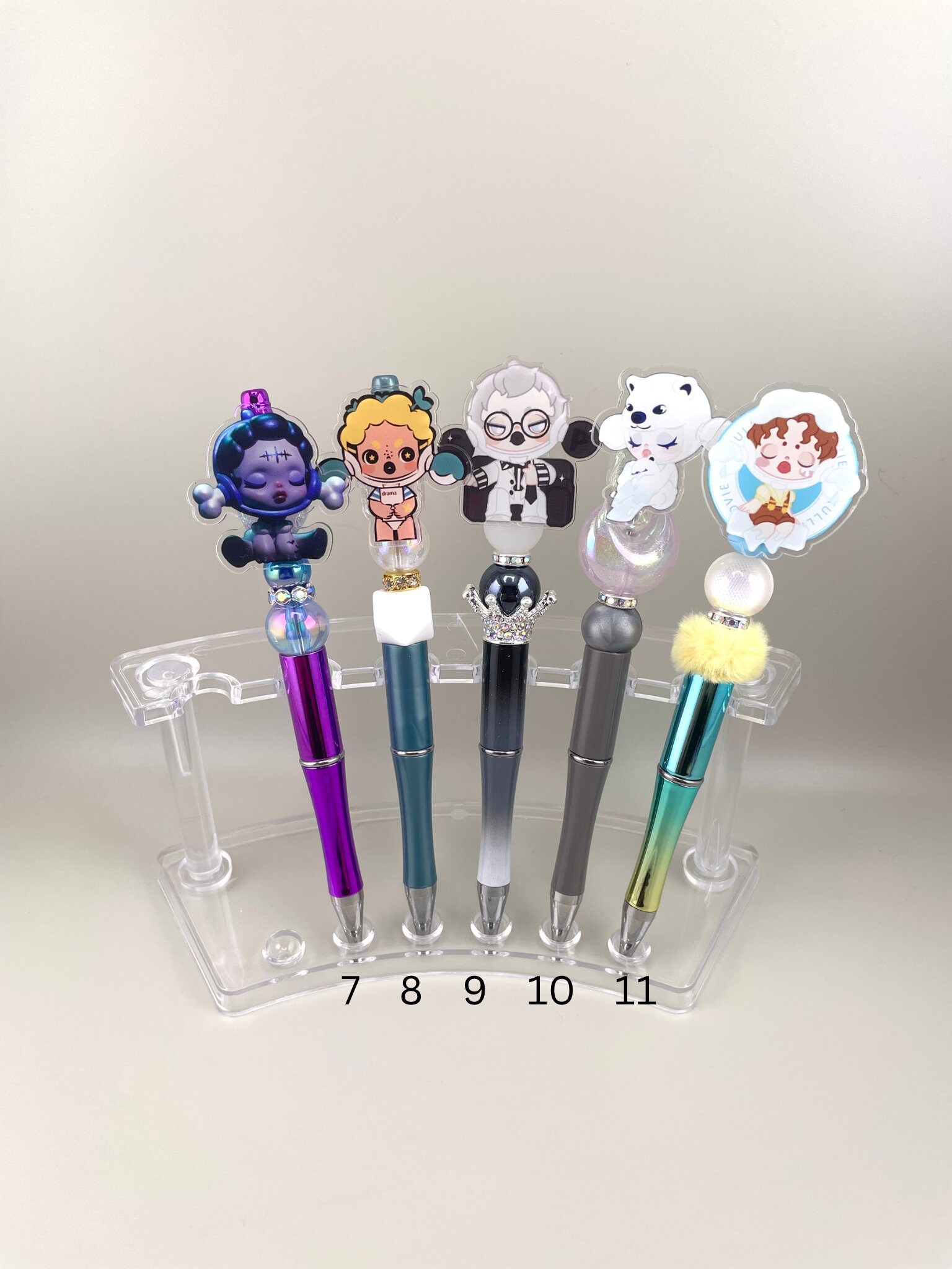 Skull Panda Pen Acrylic Pen Delatreasures Anime Pen Anime Focal Pens SP ...