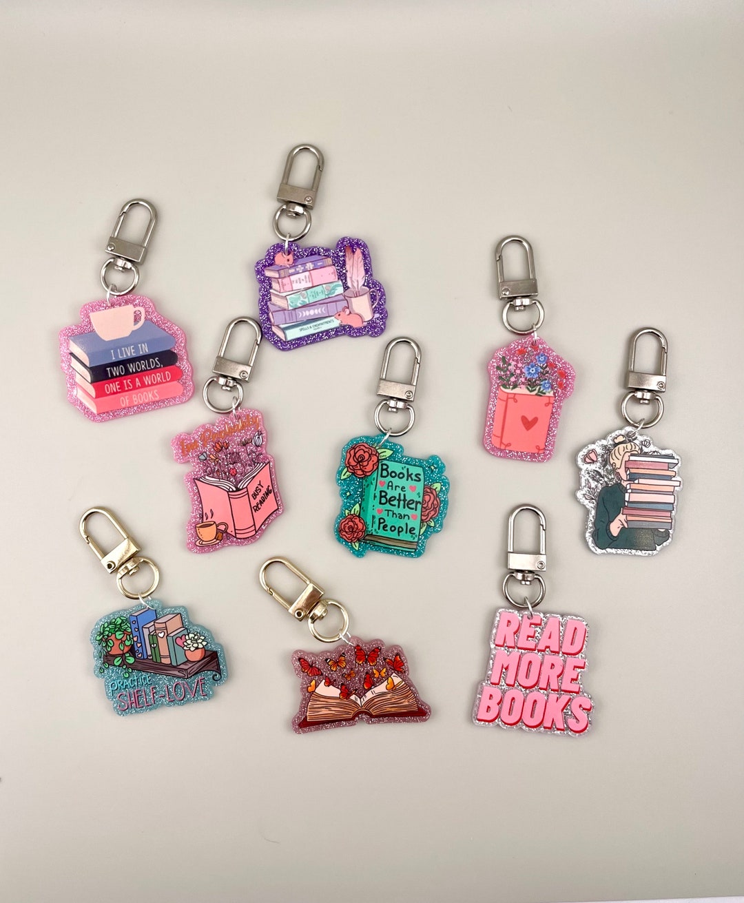 Read Books Key Chains | Delatreasures | Custom Keychains| Metal ...