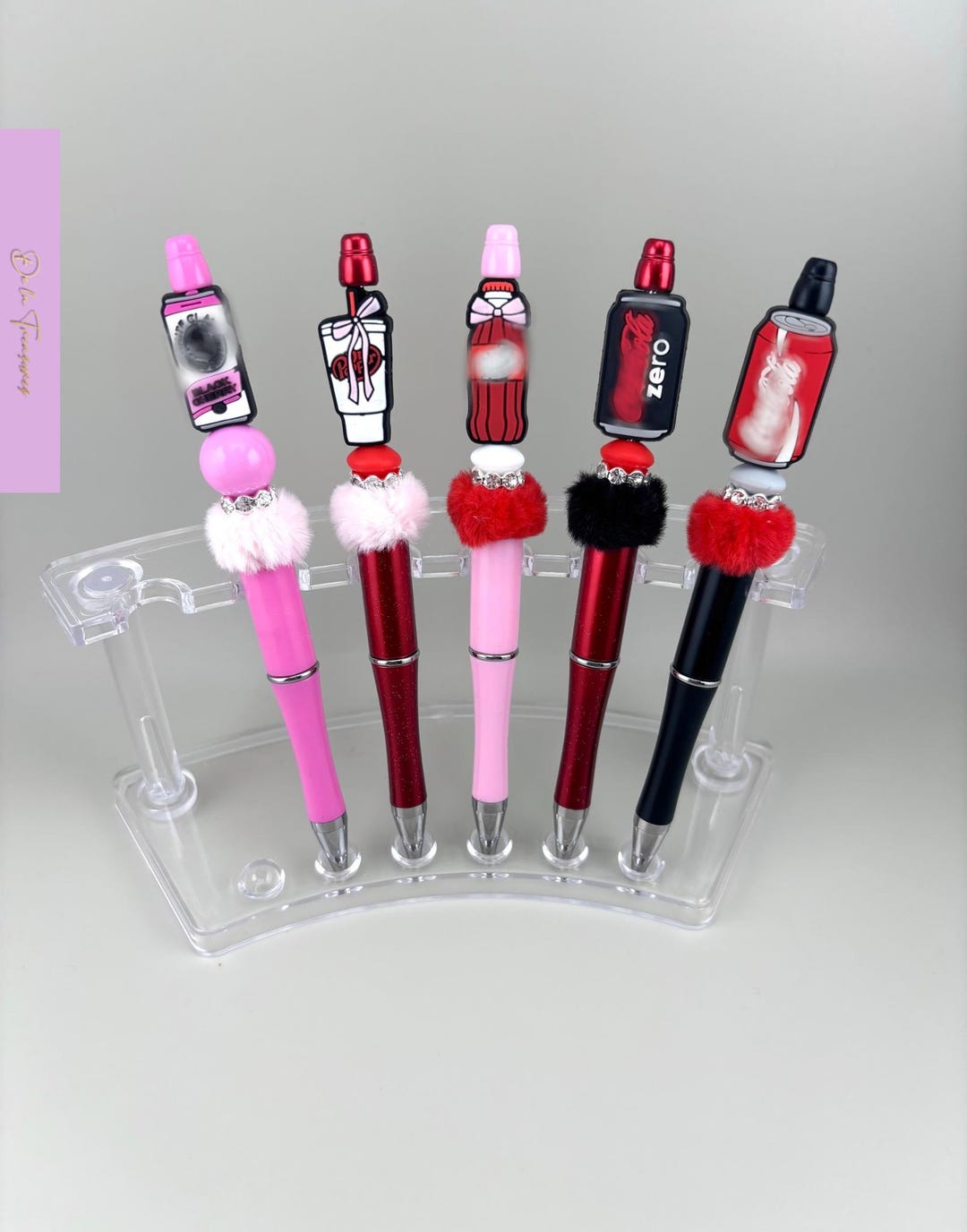Drinks Pens | Soda Pens | Cola Pens | Beadable Pens | Cute Pens | Pepper Girl | Bows and Soda ...
