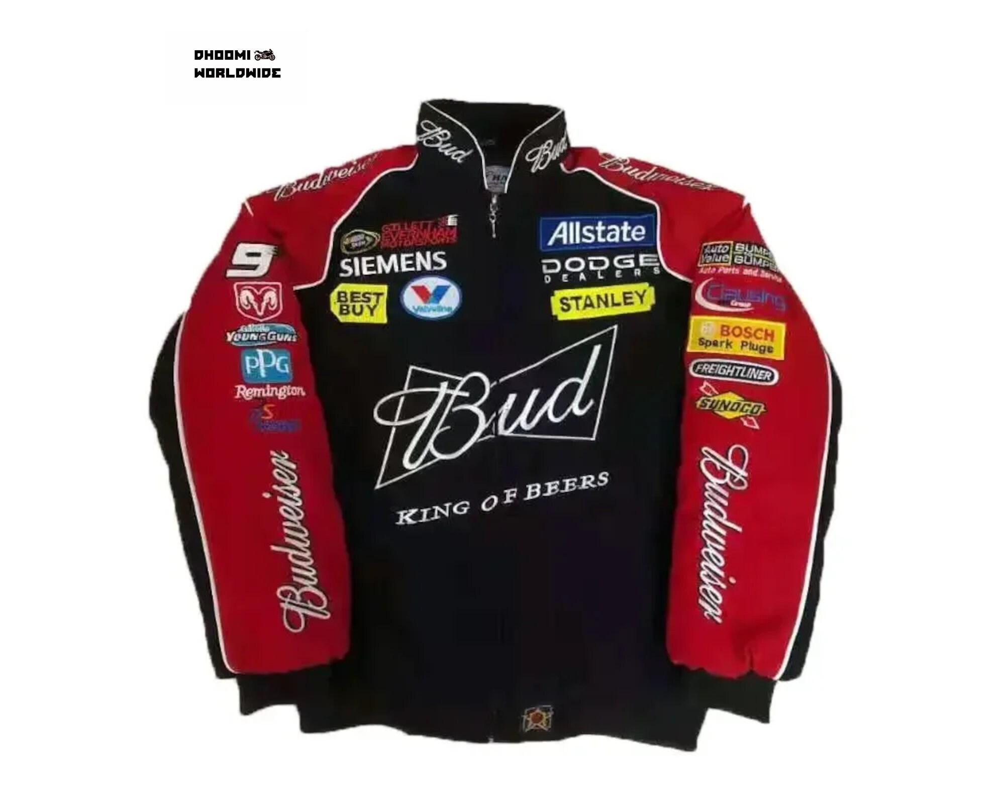 Budweiser NASCAR Racing Jacket Bomber Jacket Unisex F1 WRC Racing ...