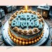 Birthday Cake Card / Digital Download / Colorful Cupcake. Printable ...