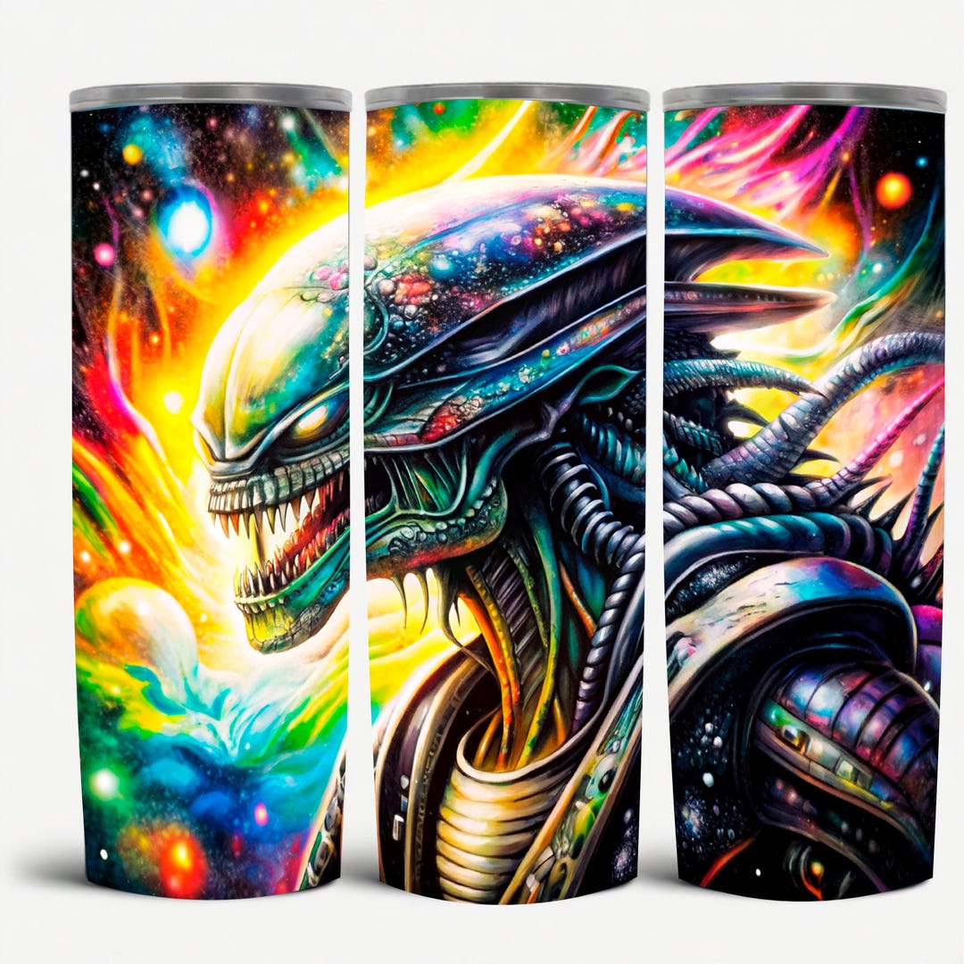 Alien Sublimation Tumbler/20 Oz Sublimation Tumbler Design Alien ...