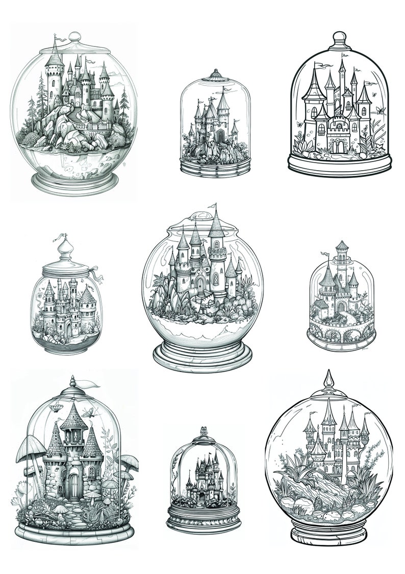 20 Fishtank Castle Coloring Pages - Coloring Book for Adults and Kids ...