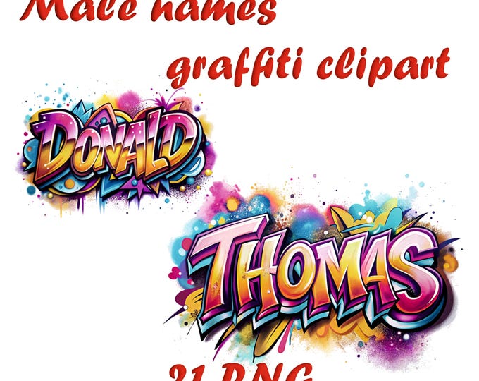 Allan Alex Alessio Amine / Graffiti Names / SVG DXF EPS / Hand Drawn ...