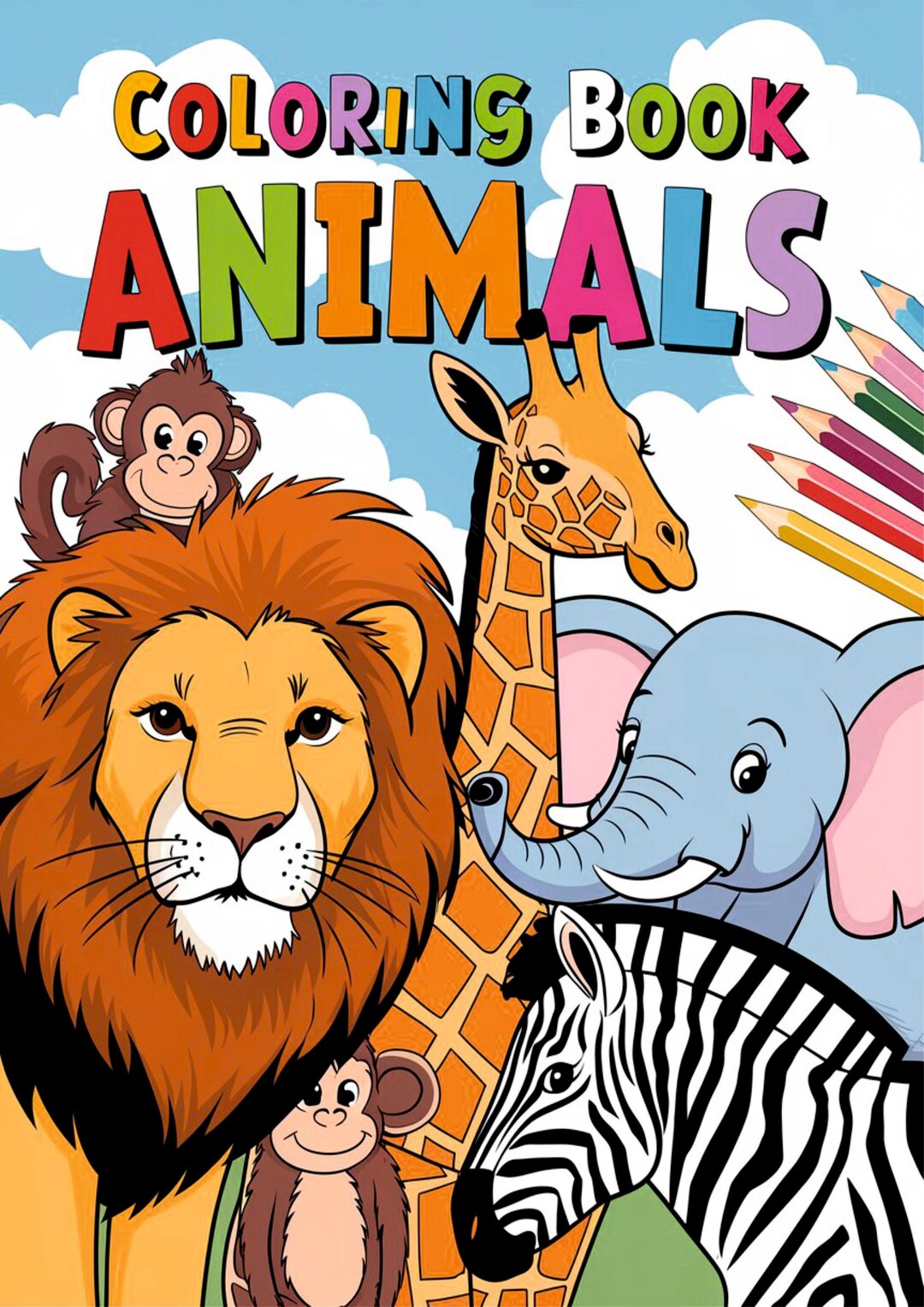 Set of 42 Animal Coloring Pages - Fun and Creative Designs for Kids ...