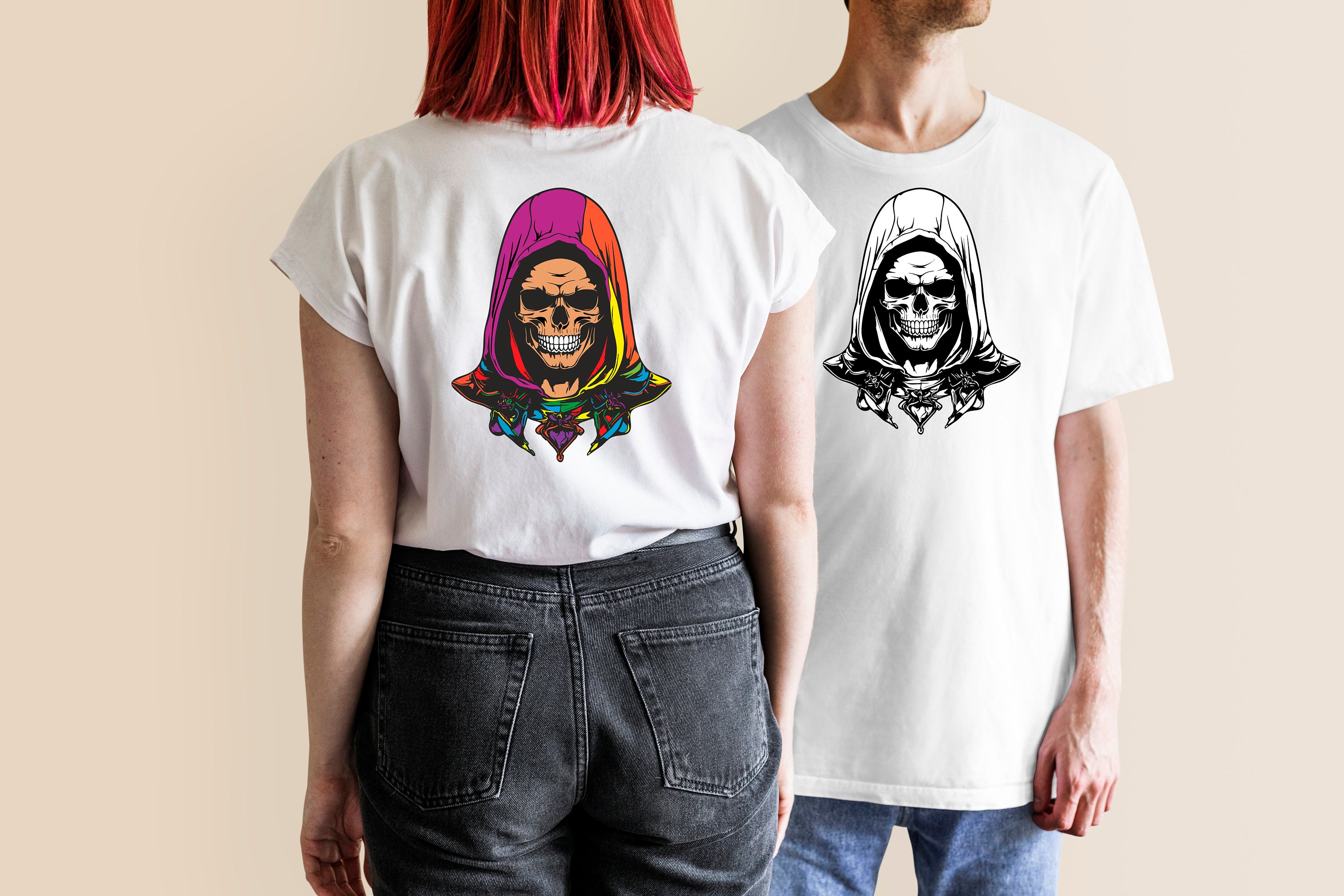 Svg Skull File/hooded Skull Svg File/layered Skull Svg/skull Svg/cut ...